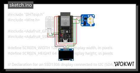 Esp32 Oled Dht22 Wokwi Esp32 Stm32 Arduino Simulator