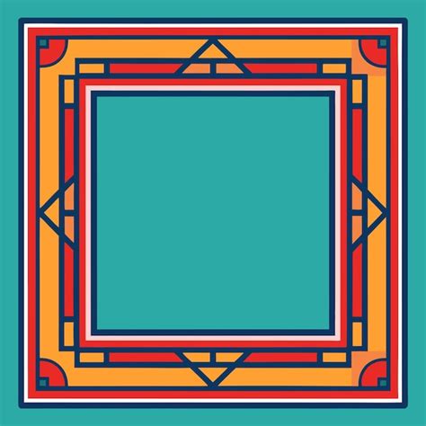 Premium Vector Colorful Square Vector Design