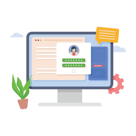 Computer Account Login And Password Form Page Sign In To Account User