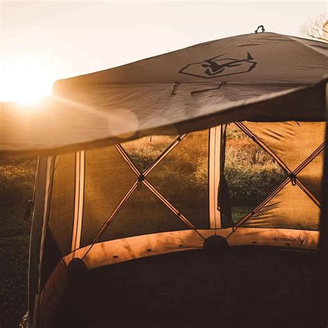 Gazelle G6 Deluxe 6 Sided Portable Gazebo Badlands Brown