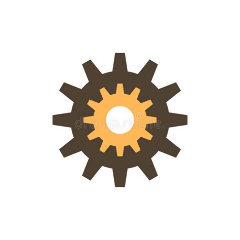 Settings Cog Gear Production System Wheel Work Flat Color Icon