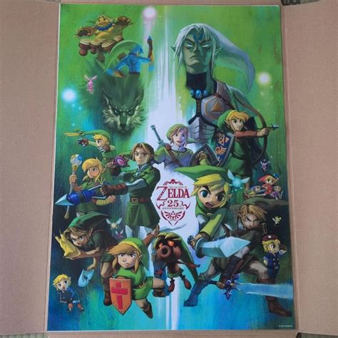 The Legend Of Zelda 25th Anniversary Club Nintendo B2 Poster 3 Set