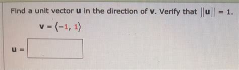 Solved Find The Magnitude Of The Scalar Multiple Where U Chegg