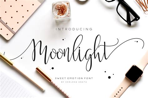 Moonlight Script Font On Behance