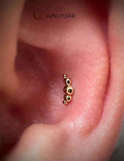 The Piercing Lady A Fresh Helix Piercing For This Lovely Lady Today