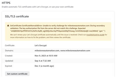 ssl certificate issues this site can t provide a secure connection