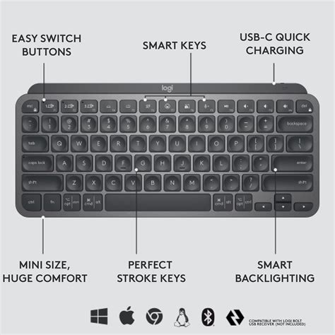 Buy Logitech MX Keys Mini Keyboard MX Anywhere Wireless Mouse Combo