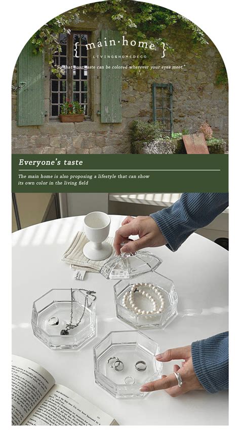 크리스탈 보석함 유리 보관 트레이 1단 3단 감도 깊은 취향 셀렉트샵 29cm