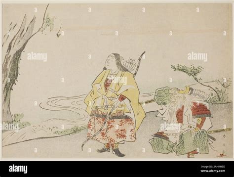 Katsukawa Shunei Empress Jingu Left And Her Minister Takenouchi No