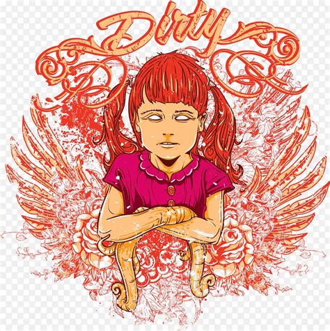 小女孩印花图案png图片素材下载图片编号qvgmamey 免抠素材网