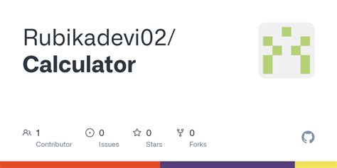 GitHub Rubikadevi Calculator