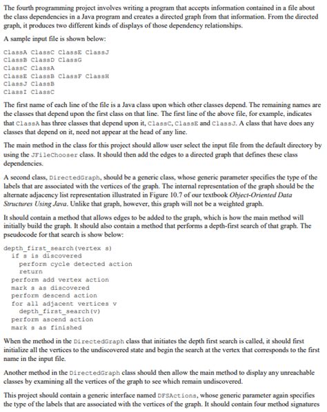 Solved The Fourth Programming Project Involves Writing A