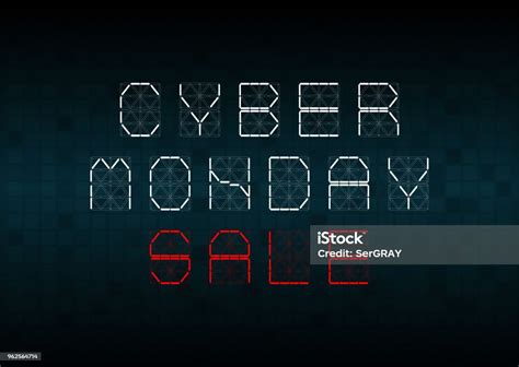 사이버 월요일 판매 배너 서식 파일 디자인입니다 레이아웃 디자인입니다 시즌 특별 할인 배너의 끝입니다 Cyber Monday에 대한 스톡 벡터 아트 및 기타 이미지 Istock