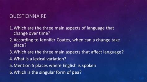 Lexical Variation