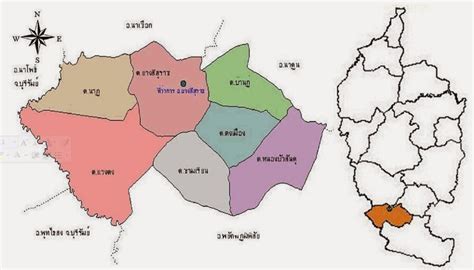 อำเภอยางสีสุราช แผนที่อำเภอยางสีสุราช