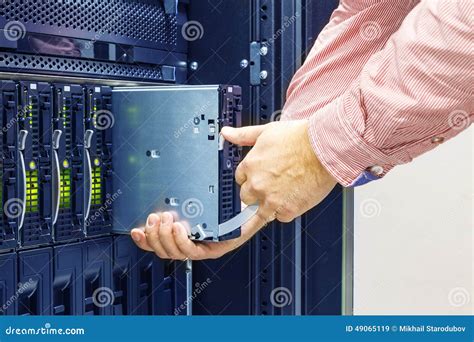 Server Chassis Stock Image Image Of Power Connection 49065119