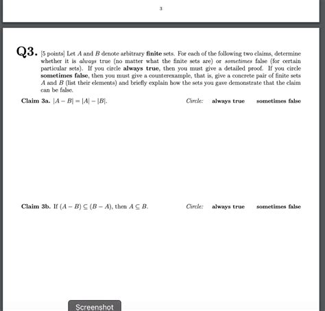 Solved For This Question You Will Prove The Following Set