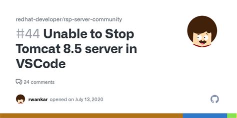 Unable To Stop Tomcat 85 Server In Vscode · Issue 44 · Redhat