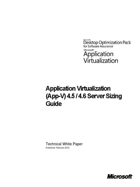 Pdf Application Virtualization Server Sizing Guidepdf Dokumentips
