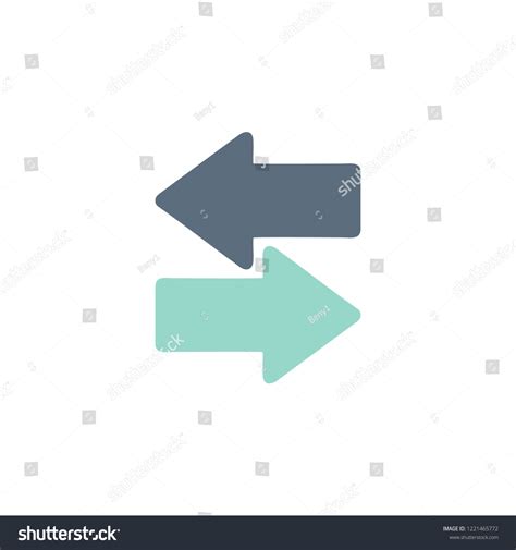 Illustration Switch Arrows Stock Vector Royalty Free 1221465772