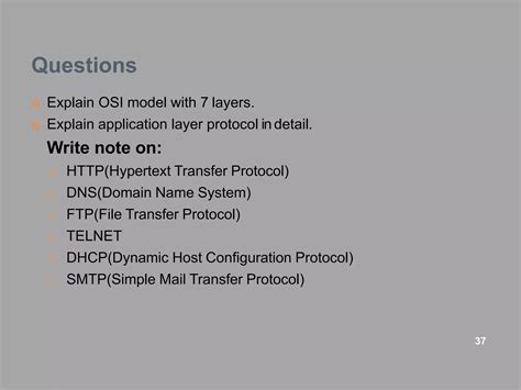 application layer ppt