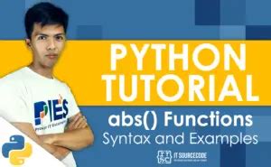 Abs Function In Python Syntax Parameters And Examples