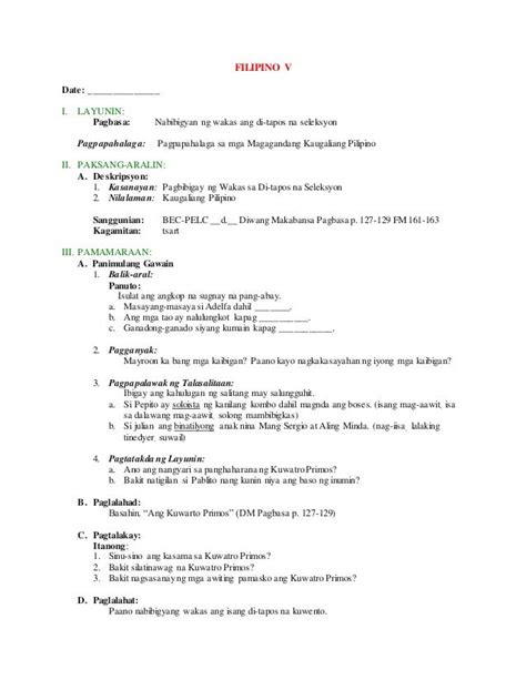 Pagbibigay Ng Wakas Ng Kwento Worksheets Dewakas