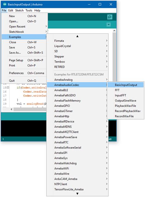 Audio Codec Basic Input Output AmebaDocs 1 0 0 Documentation