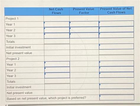 solved a compute payback period for each project based on