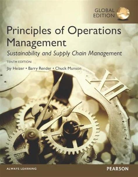 Buy Principles Of Operations Management Sustainability And Supply