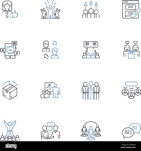 Patron Assistance Line Icons Collection Helpdesk Support Assistance Customer Service