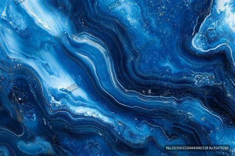 Ai创作图蓝色 纹理 流体 图案 艺术 抽象 色彩 波纹 动感 线条 视 设计 元素 装饰 背景 昵图网