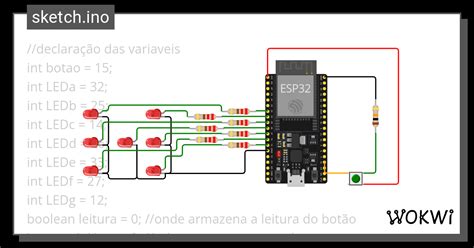 Desafio Jogo Dado Layse Wokwi Esp32 Stm32 Arduino Simulator