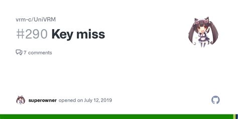 Key Miss Issue Vrm C UniVRM GitHub