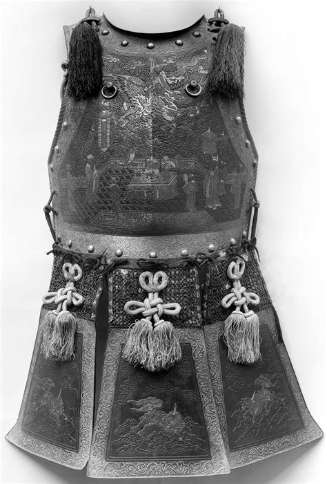 Cuirass With Buddhist And Literary Figures