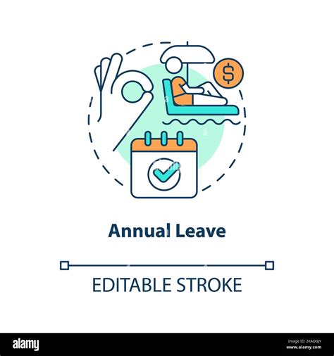Annual Leave Concept Icon Stock Vector Image And Art Alamy