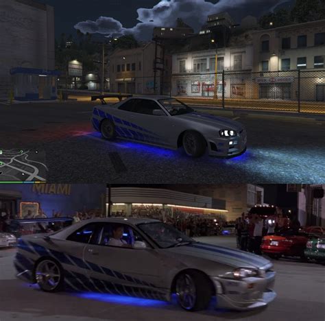 Bnr34 Paul Walker Realistic Vinyl Gta5