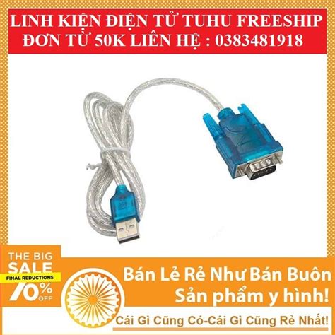 Dây Cáp Chuyển Đổi Từ Cổng Usb Sang Rs232 25mm Rs232 Rs485 Cáp Nạp Board Plc Mitsubishi Chuyển