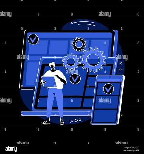 Cross Platform Development Abstract Concept Vector Illustration Stock