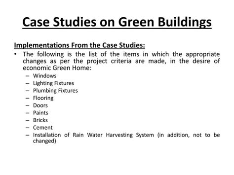 Economic Evaluation And Comparison Between Green Building And Conventional Building Pptx