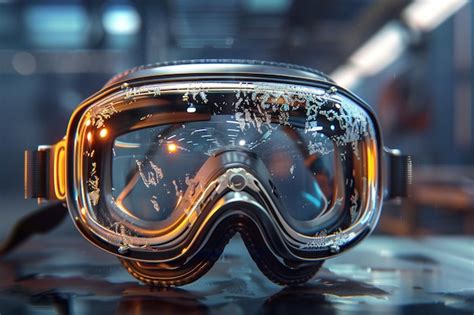 Premium Photo Enjoy The Comfort And Reliability Of Safety Goggle Generative Ai