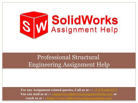 Professional Structural Engineering Assignment Help By Solidwork