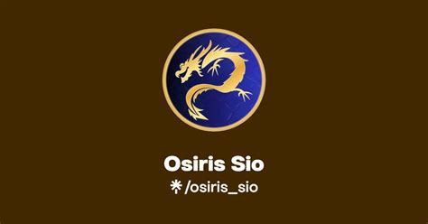 Osiris Sio Instagram Tiktok Twitch Linktree
