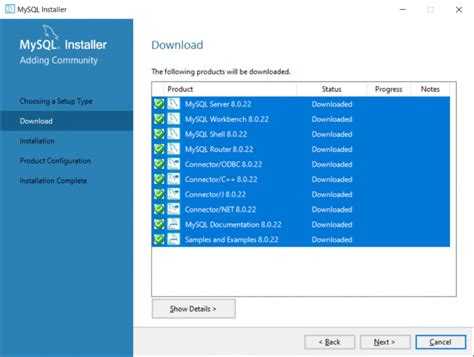 Cài đặt MySQL Community Server
