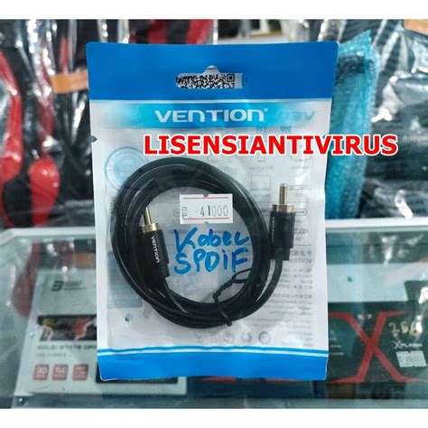 Jual Vention Kabel Digital Audio Coaxial Spdif Rca Av Male To Male Vab R0 Shopee Indonesia