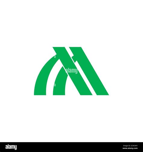 Letter M Simple Linked Geometric Logo Vector Stock Vector Image And Art Alamy