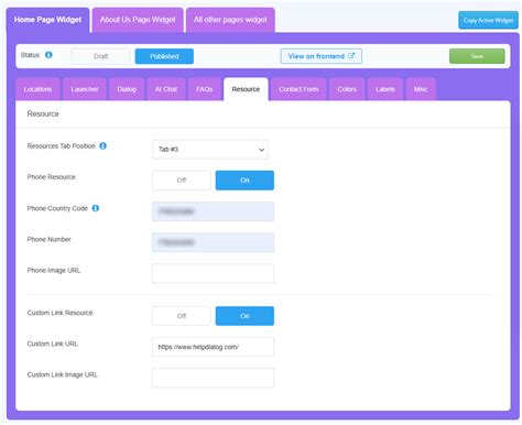 Resources Help Dialog For Wordpress