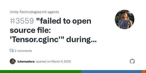 failed to open source file tensor cginc during ios build runs