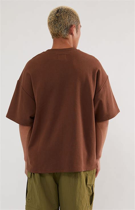 Pacsun Dark Brown Dive Fleece T Shirt Pacsun