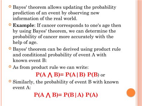 Bayes Theorem In Artificial Intelligence Pptx